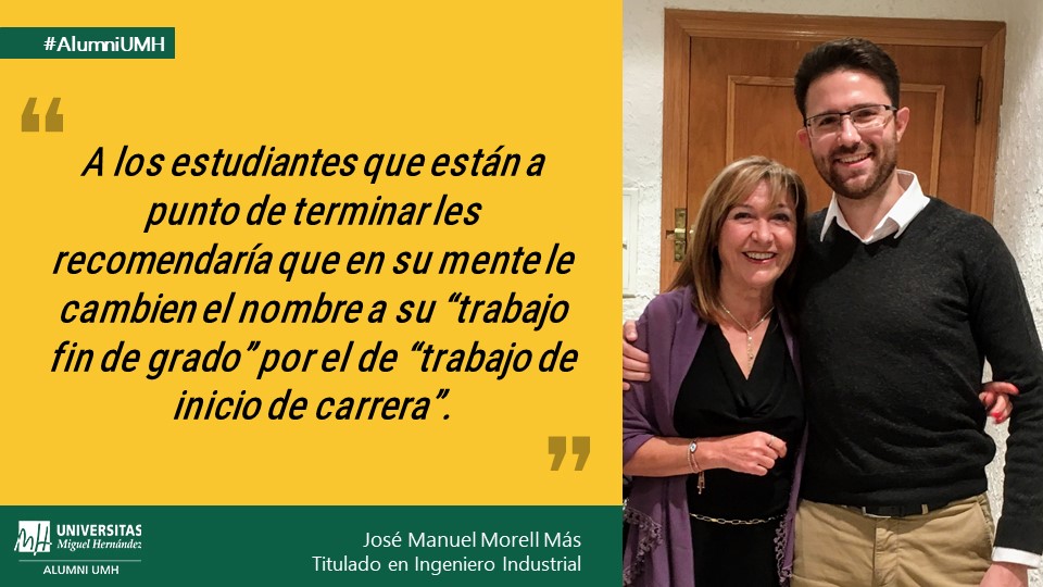 Alumni UMH » Entrevista al Alumni UMH José Manuel Morell